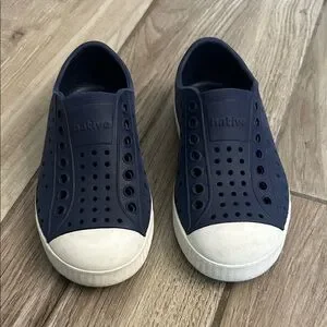 Native | Shoes | Native Navy Blue Slipon Sneakers With White Soles ...